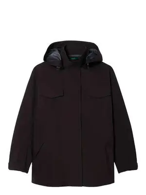 Lacoste Waterproof Parka Jacket - Brown