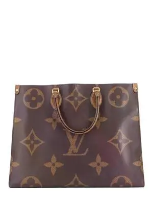 LOUIS VUITTON Onthego Reverse Monogram Giant Gm Tote Bag - Brown