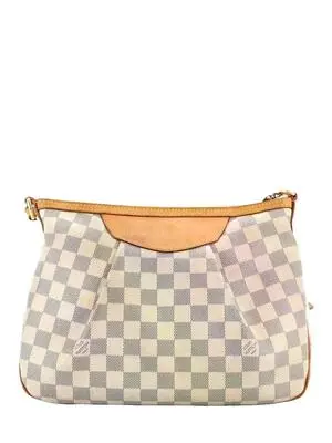 LOUIS VUITTON Siracusa Damier Pm Crossbody Bag - White