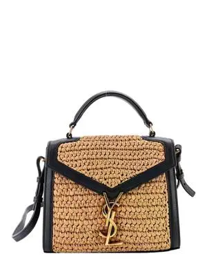 Saint Laurent Cassandra Mini Satchel - Black