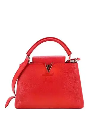 LOUIS VUITTON Capucines Bb Satchel - Red