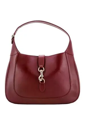 Gucci Jackie 1961 Leather Medium Hobo Bag - Red