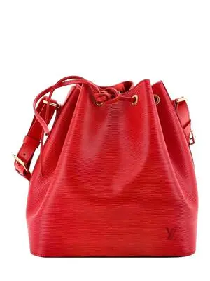 LOUIS VUITTON Petit Noe Bucket Bag Epi Leather - Red