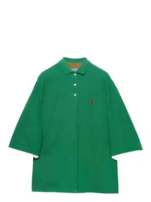 Prada Piqué Blouson Jacket - Green