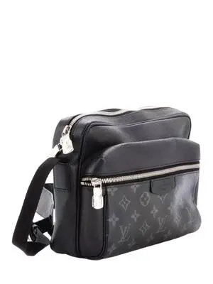 LOUIS VUITTON Outdoor Messenger Bag Monogram Taigarama - Black