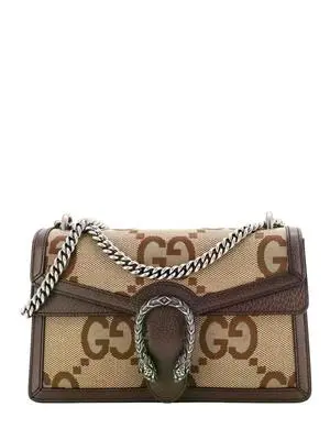 Gucci Dionysus Jumbo Gg Canvas Small Shoulder Bag - Brown