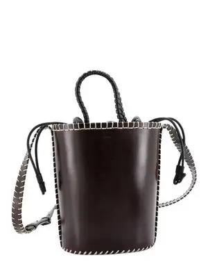 Chloé Louela Leather Mini Bucket Bag - Black