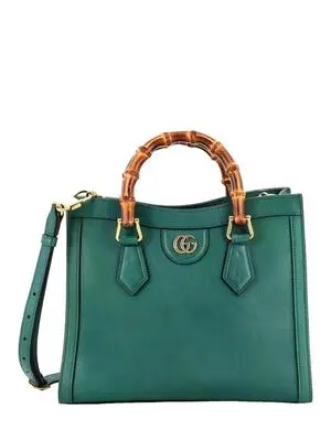 Gucci Diana Small Tote Bag With Bamboo Handle - Green
