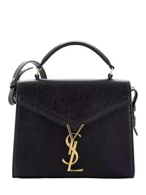 Saint Laurent Cassandra Top Handle Mini Shoulder Bag - Black