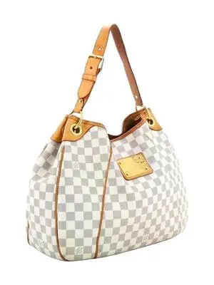 LOUIS VUITTON Galliera Handbag Damier Pm Hobo - White