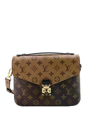 LOUIS VUITTON Louis Vuitton Pochette Metis Reverse Monogram Canvas Crossbody Bag Brown