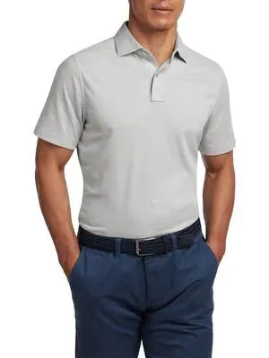David Donahue Connery Cotton Polo - Pearl