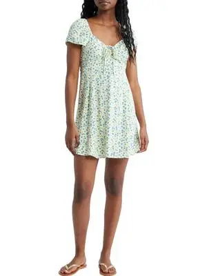 Rip Curl Surf Side Mini Dress - Light Yellow