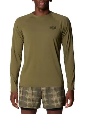 Mountain Hardwear Crater Lake Long Sleeve T-shirt - Combat Green