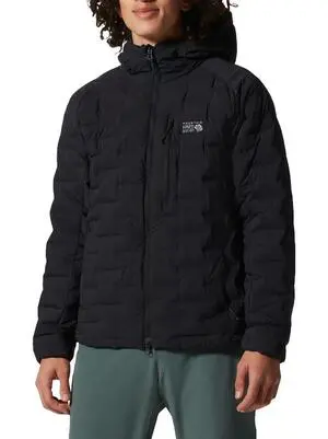 Mountain Hardwear Stretchdown™ 700-fill-power Down Hooded Jacket - Black
