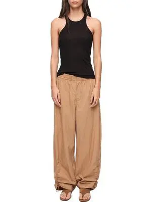 Bimba Y Lola Gathered Jogger Trousers - Toffee