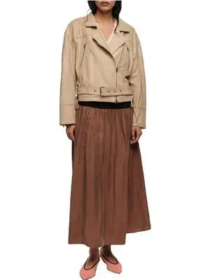 BIMBA Y LOLA Cupro Flared Midi Skirt