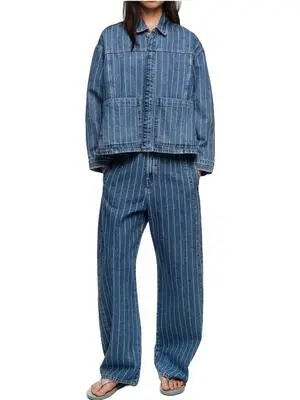 Bimba Y Lola A-line Denim Jacket - Denim Blue