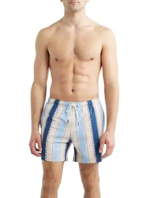 MAVRANS Strike A Match Swim Trunks - Blue
