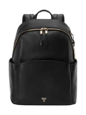 Tumi Large Leather Backpack - Black/light Gold
