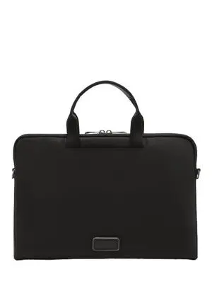 Tumi Laptop Crossbody Black/gunmetal