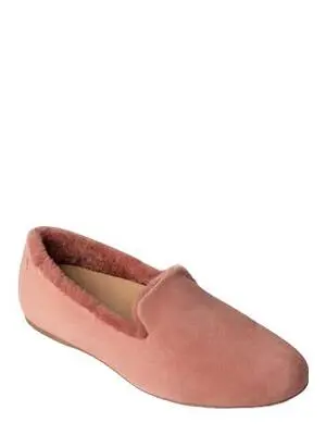 MAVE & CHEZ The Audrey Arch Support Shearling Loafer - Rosy Pink