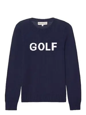 ELLSWORTH + IVEY Classic Golf Crewneck Navy/ivory