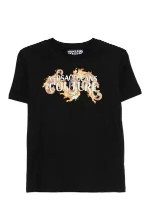 Versace Logo-print T-shirt - Black