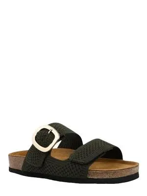 Naot Miami Slide Sandal - Olive Knit