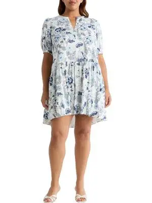 SUGARLIPS Wrenley Floral Print Minidress