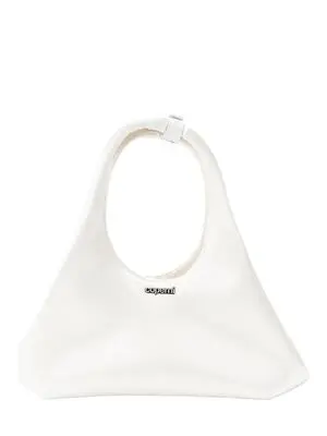 Coperni Mini Folded Satin Tote - White/white