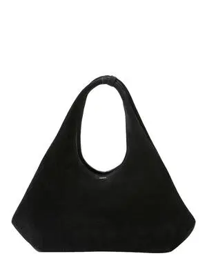 Coperni Folded Suede Tote Black Black