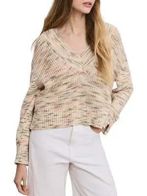 VERONICA BEARD Anola Space Dye Cotton Sweater