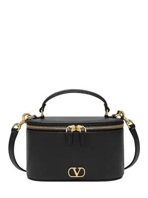 Valentino Garavani Vlogo Signature Mini Vanity Bag - Black