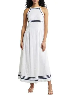 Saylor Caspian Sleeveless Maxi Dress - White