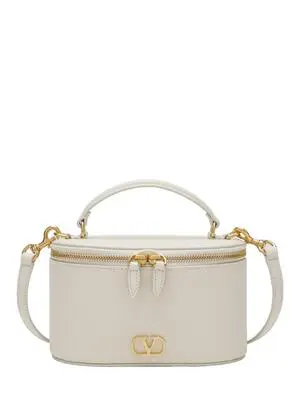 Valentino Garavani Vlogo Signature Mini Vanity Bag - White