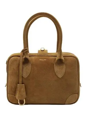 GOLDEN GOOSE Vita Top Handle Bag - Brown