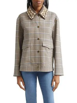VERONICA BEARD Kasper Plaid Chore Jacket