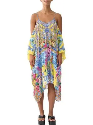 CAMILLA Short Drop Shoulder Strap Kaftan