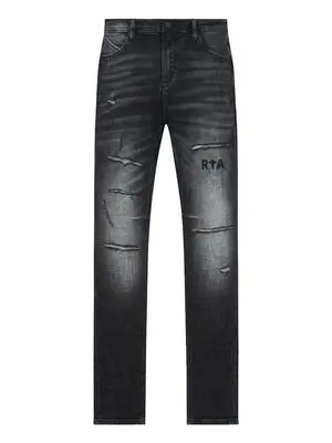 RtA Bryant Skinny Jeans - Distressed Grey
