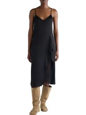 Acne Studios Satin Slipdress - Black