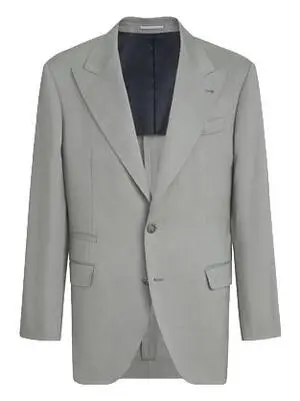 Brunello Cucinelli Gabardine Blazer - Khaki