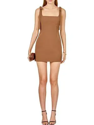 Endless Rose Bow Minidress - Brown