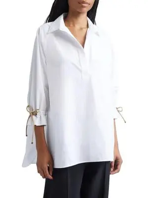 Max Mara Adorn Cotton Pullover Shirt - Optical White