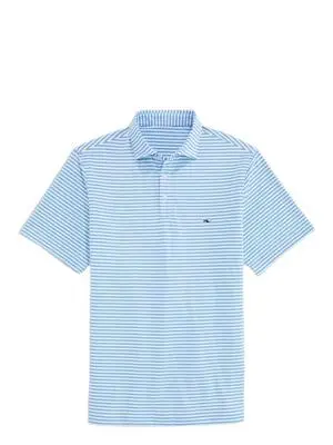 Vineyard Vines Sankaty Stripe Performance Piqué Polo - Blue Chipping Stripe
