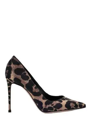 LE SILLA 100mm Leopard-print Pointed-toe Pumps - Neutrals