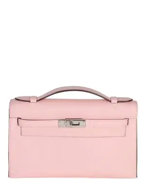 Hermès Kelly Pochette Swift Rose Sakura Phw - Pink