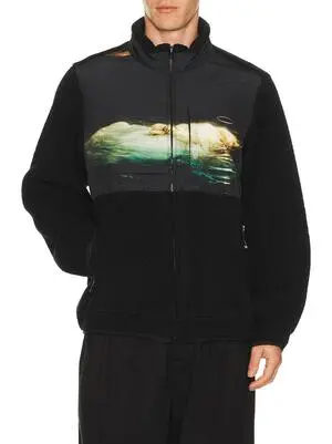 UNDERCOVERISM Drowned Martyr Polartec Boa Fleece Jacket - Black
