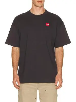The North Face Red White And Blue Regular Short Sleeve Tee In White - Obsidian
