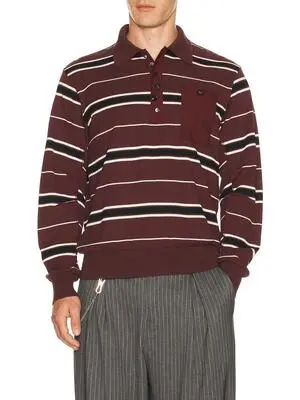 UNDERCOVERISM Undercover Polo Shirt In Burgundy
